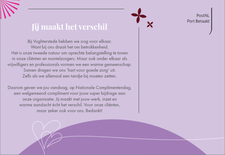 Complimentendag 2023 - Stichting Vughterstede Complimentendag 2023 - Stichting Vughterstede